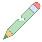 Broken Pencil icon in Office L Style