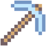 Minecraft Pickaxe icon in Office L Style