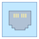 Ethernet Off icon in Cute Color Style