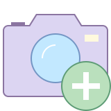 Add Camera icon in Ice Cream Style