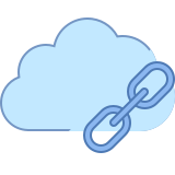 Cloud Link icon in iOS Style