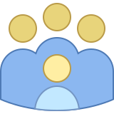 Conference icon in Cute Outline Style