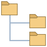 Folder Tree icon in Tiny Glyph Style