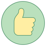Good Quality icon in Cute Color Style