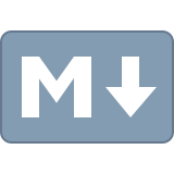 Markdown icon in Ice Cream Style