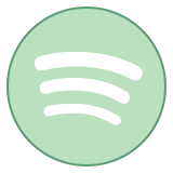 Spotify icon in Bubbles Style