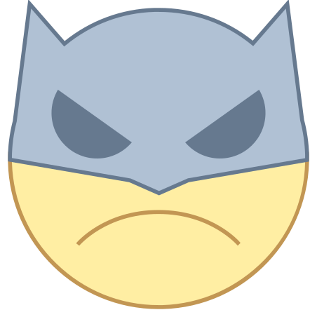 Batman Emoji icon in Office L Style