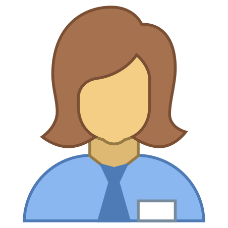 Collaborator Female icon in Office L Style