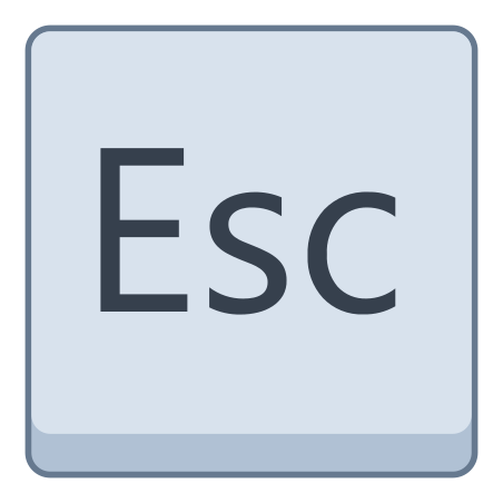 Esc icon in Office L Style