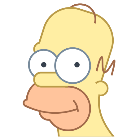Homer Simpson icon in Office L Style