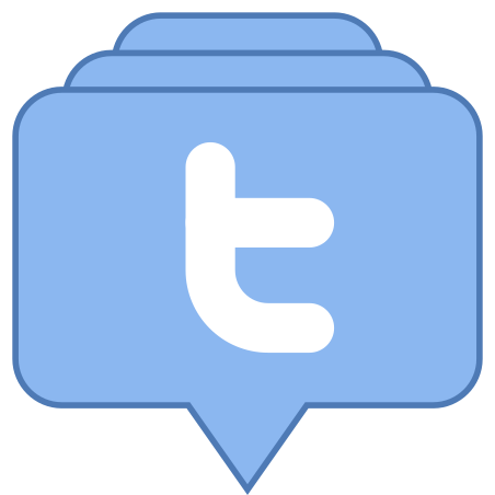 Stack of Tweets icon in Office L Style