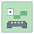 Minecraft Zombie icon in Office L Style