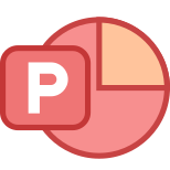 Microsoft PowerPoint 2019 icon in Office S Style
