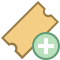 New Ticket icon in Cute Outline Style