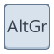 Altgr icon in Cute Outline Style