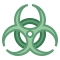 Biohazard icon in Ice Cream Style