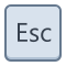 Esc icon in Cute Color Style