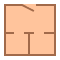 Floor Plan icon in Cute Color Style