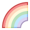 Rainbow icon in Color Style