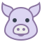 Swine icon in Ice Cream Style