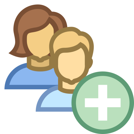 Add User Group Woman Man icon in Office S Style