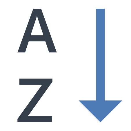 Alphabetical Sorting icon in Office S Style
