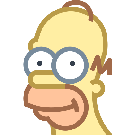 Homer Simpson icon in Office S Style