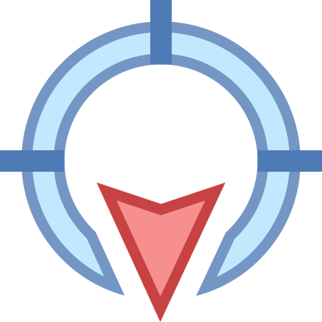 South Direction icon in Office S Style