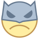 Batman Emoji icon in Office S Style