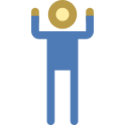 Arms Up icon in Office XS Style