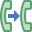 Call Transfer icon in Cute Outline Style