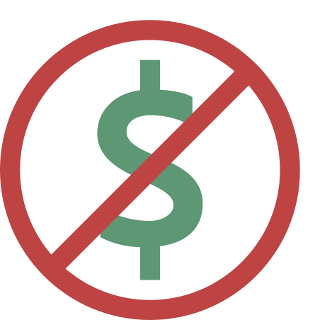 No Hidden Fees icon in Office XS Style