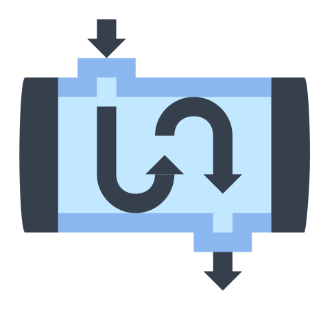 Shell and Tube Heat Exchanger icon in Office XS Style