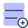 Add Database icon in Cute Outline Style