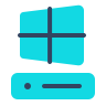 C Drive icon in Cute Outline Style
