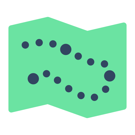 Waypoint Map icon in Parakeet Style