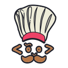 Codechef icon in Color Hand Drawn Style
