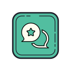 Weverse icon in Color Hand Drawn Style