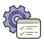 Administrative Tools icon in Color Hand Drawn Style