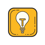 Tips icon in Color Hand Drawn Style