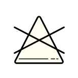 Do Not Bleach icon in Color Hand Drawn Style