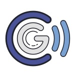 GCash icon in Color Hand Drawn Style