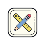Oracle Application Express icon in Color Hand Drawn Style