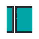 Shotcut icon in Color Hand Drawn Style