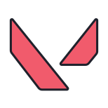 Valorant icon in Color Hand Drawn Style