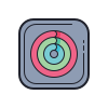 Apple Fitness icon in Bubbles Style