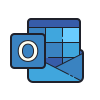 Microsoft Outlook 2019 icon in Cloud Style