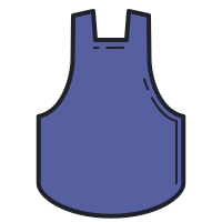 Blue Apron icon in Stickers Style