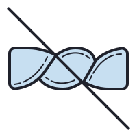 Do Not Wring icon in Color Glass Style