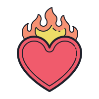 Fire heart Icons – Download for Free in PNG and SVG